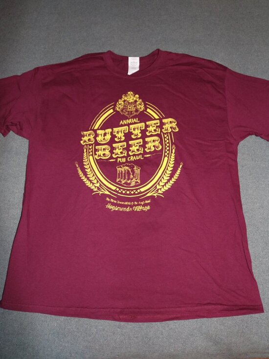Gildan | Shirts | Butter Beer Pub Crawl Tshirt Mens Xl Maroon Gildan 26 ...